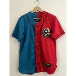 Mishka | Shirts | Red Green Mishka Eyeball Baseball Jersey Streetstyle ...